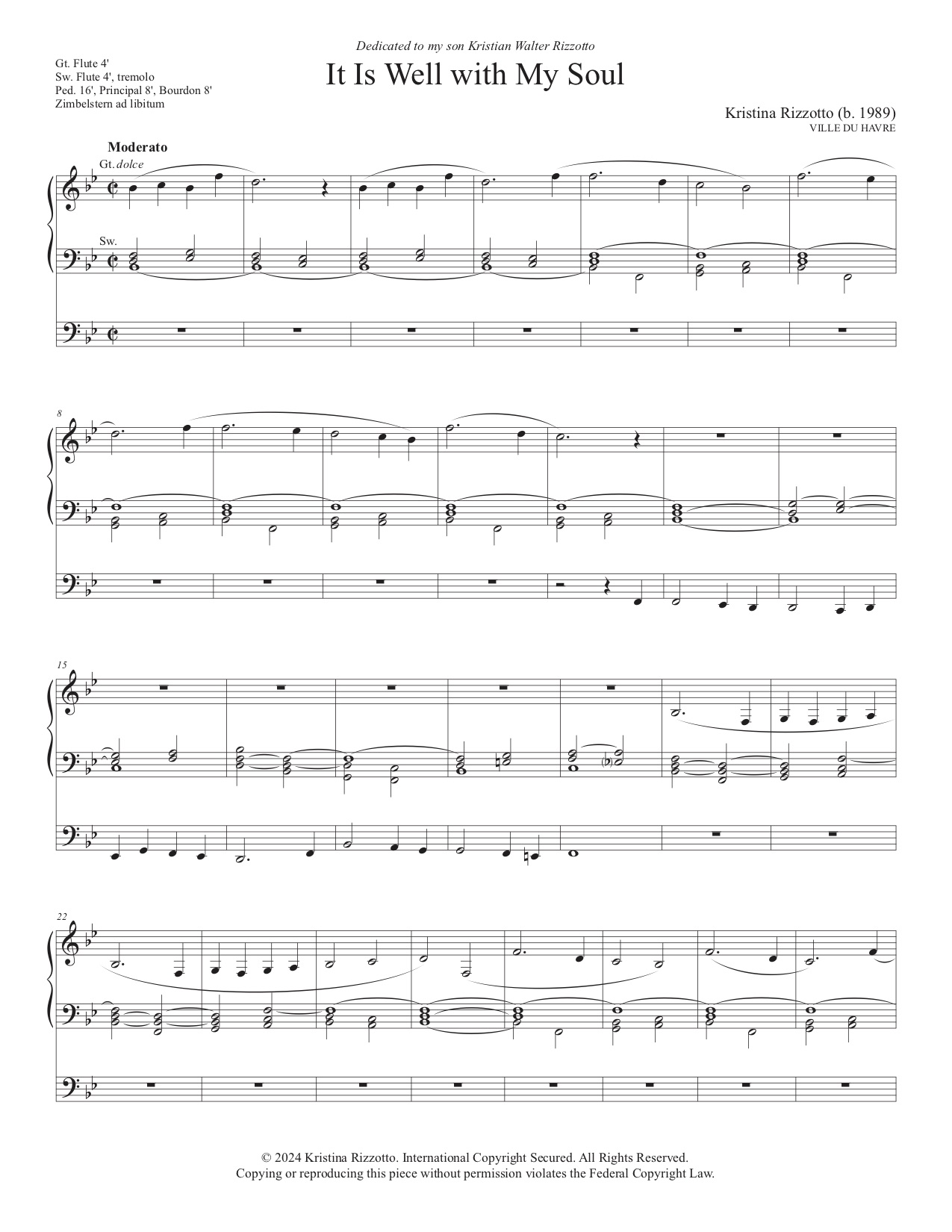 When Peace Like a River - Dr. Kristina Rizzotto